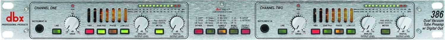 dbx 386 Dual Vacuum Tube Microphone Preamp