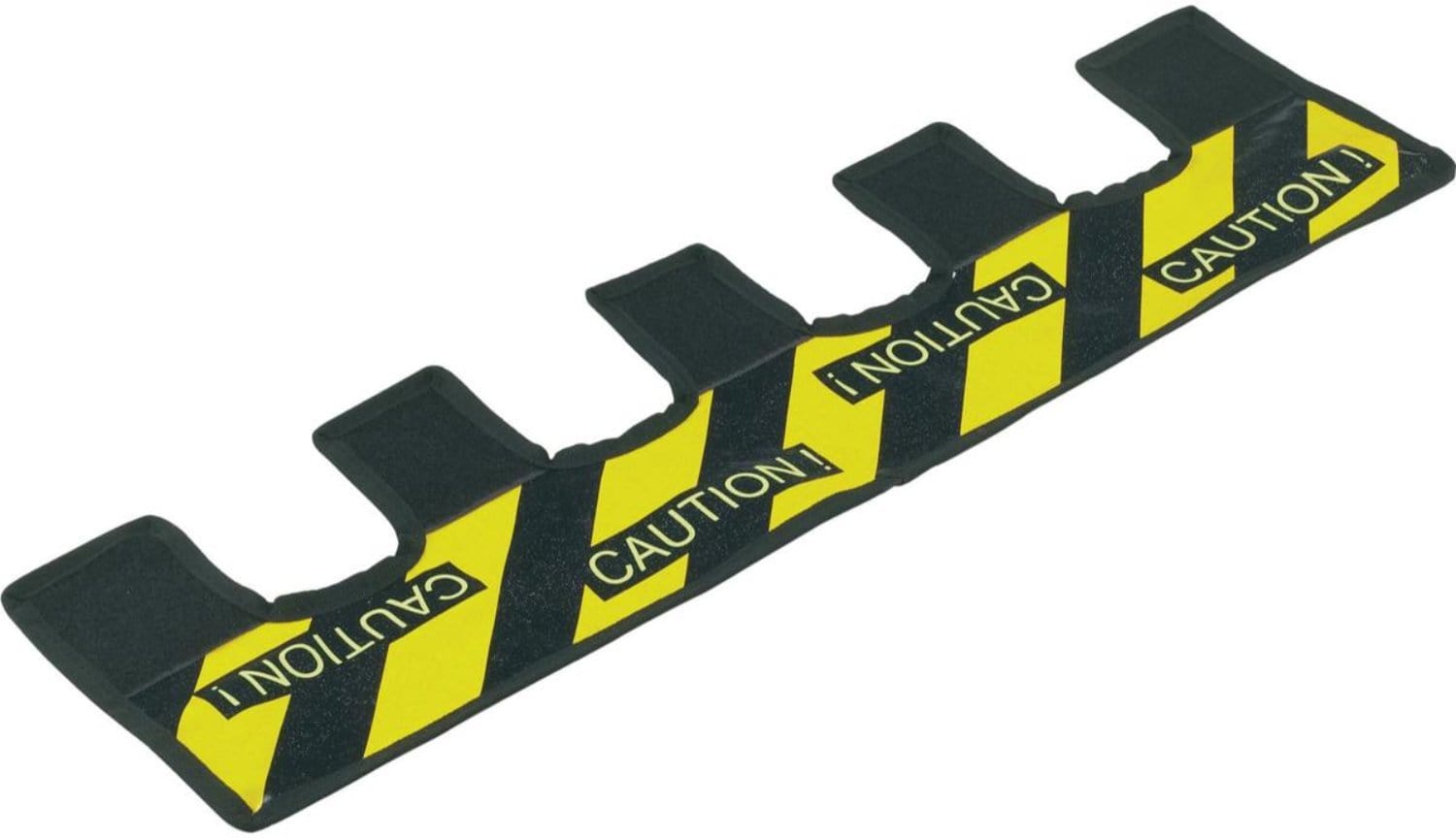 K&M 21402.000.00 Caution Warning Strip - Nylon Fabric - Yellow / Black