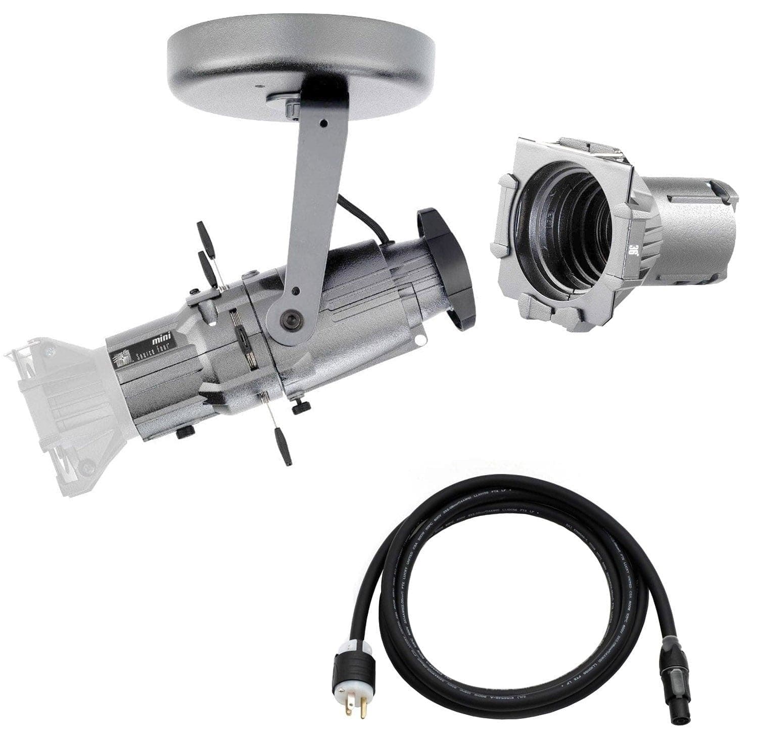 ETC Source Four Mini LED Ellipsoidal 3000 K with 36-Degree Lens Tube ...