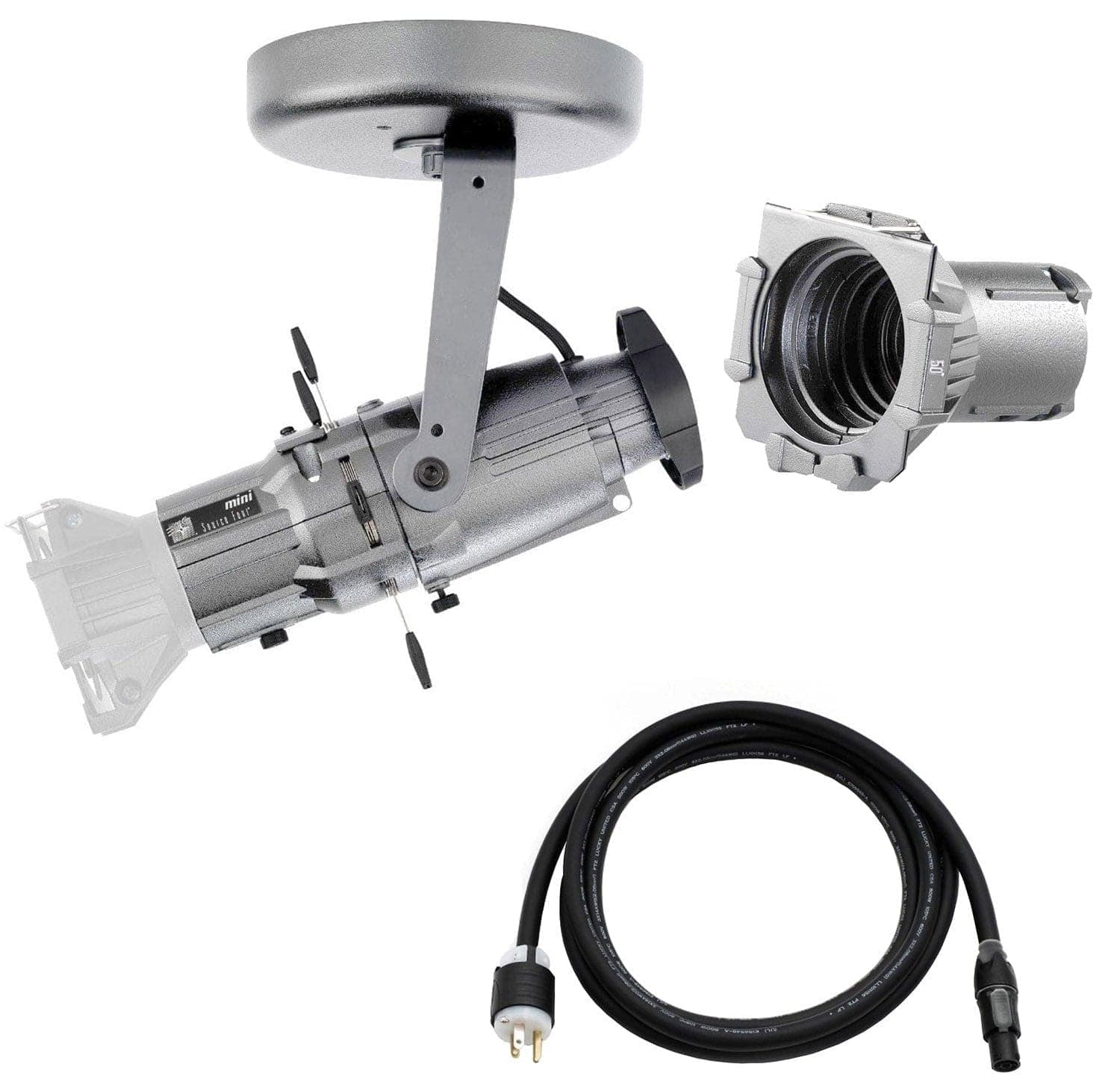 ETC Source Four Mini LED Ellipsoidal 3000 K with 50-Degree Lens Tube ...