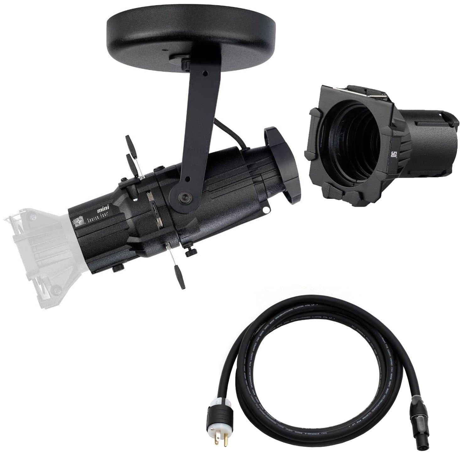 ETC Source Four Mini LED Ellipsoidal 3000 K with 50-Degree Lens Tube ...