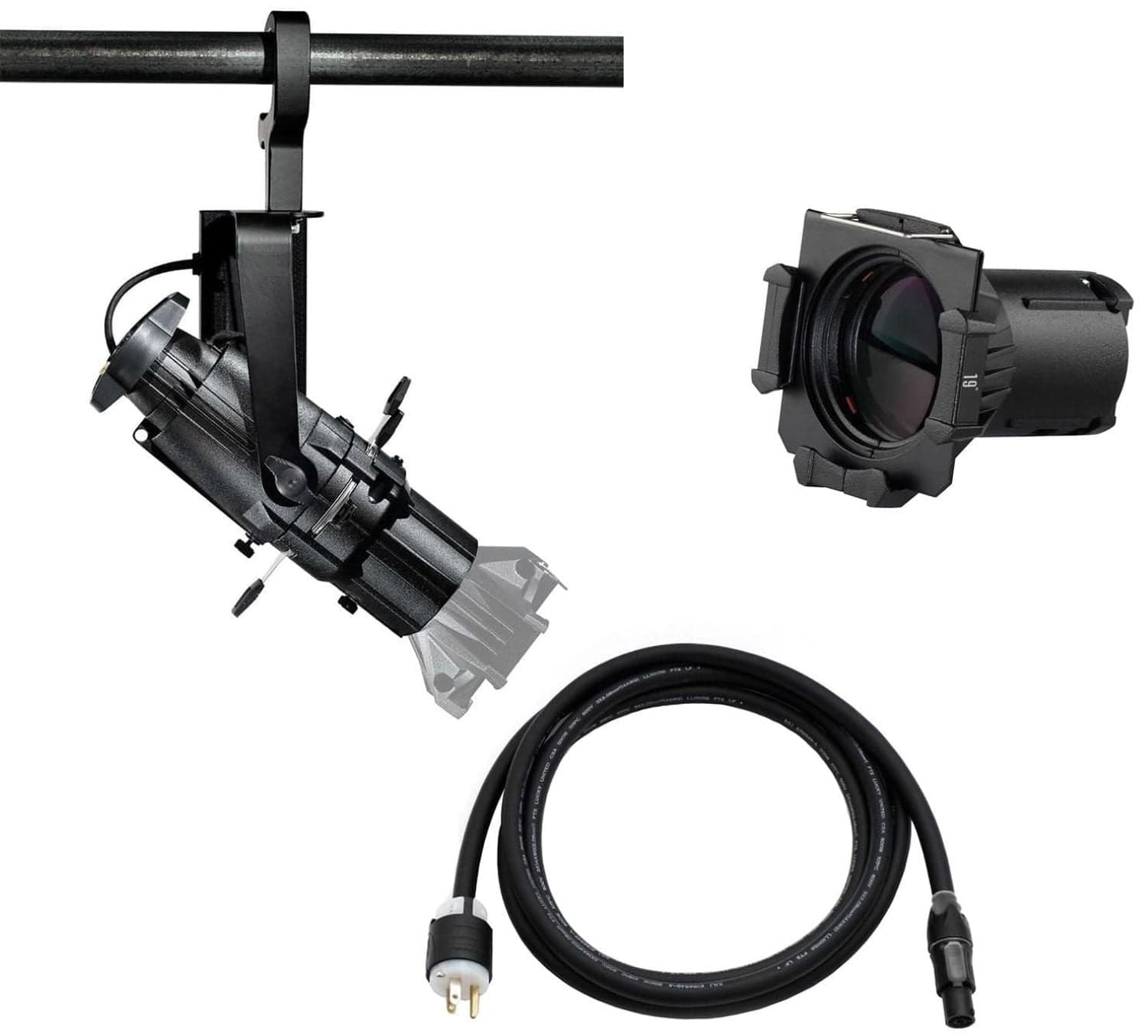 ETC Source Four Mini LED Ellipsoidal 3000 K - 19-Degree Lens Tube with ...