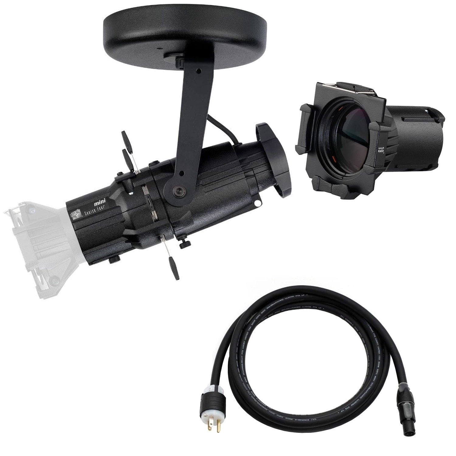 ETC Source Four Mini LED Ellipsoidal 4000 K with 19-Degree Lens Tube ...