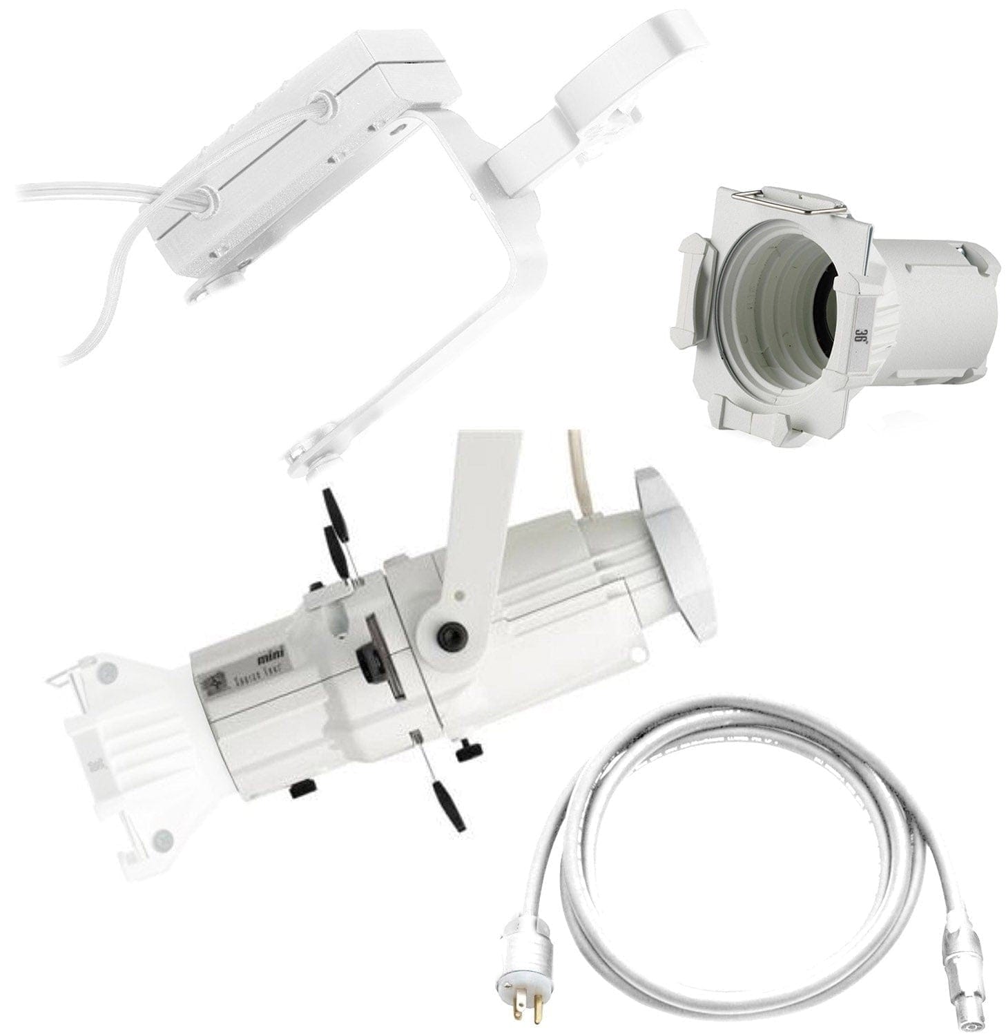 ETC Source Four Mini LED Ellipsoidal 4000 K with 36-Degree Lens Tube ...