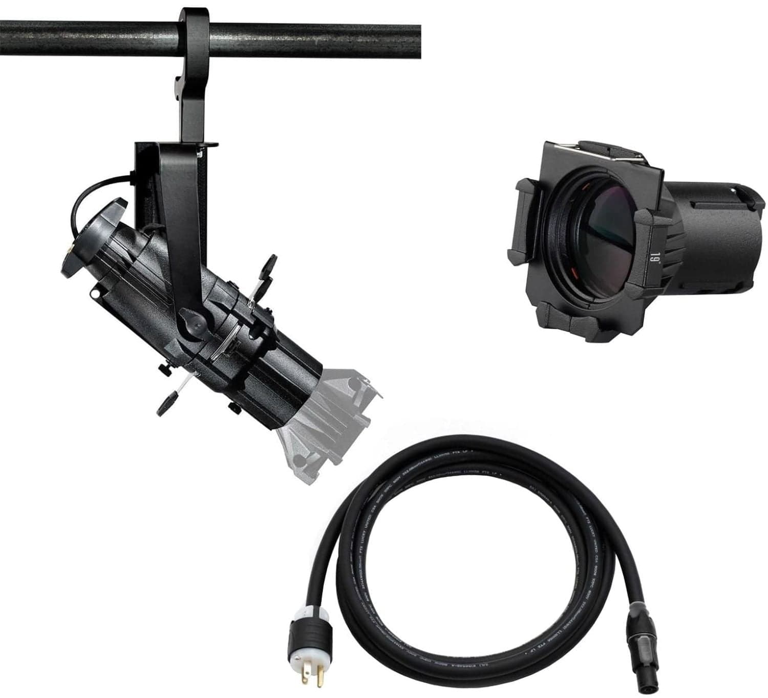 ETC Source Four Mini LED Ellipsoidal 4000 K with 19-Degree Lens Tube ...