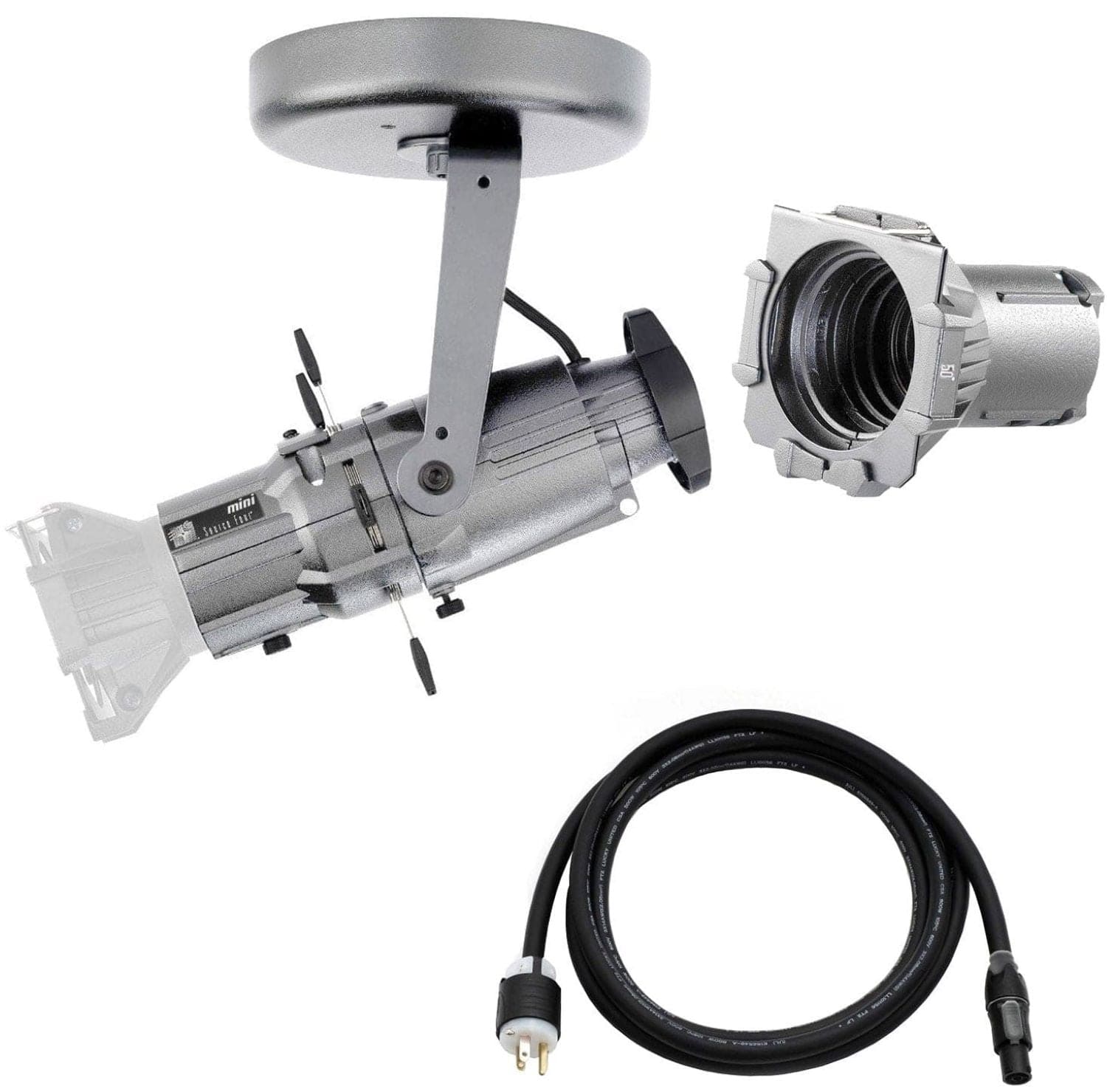 ETC Source Four Mini LED Ellipsoidal 5000 K with 50-Degree Lens Tube ...