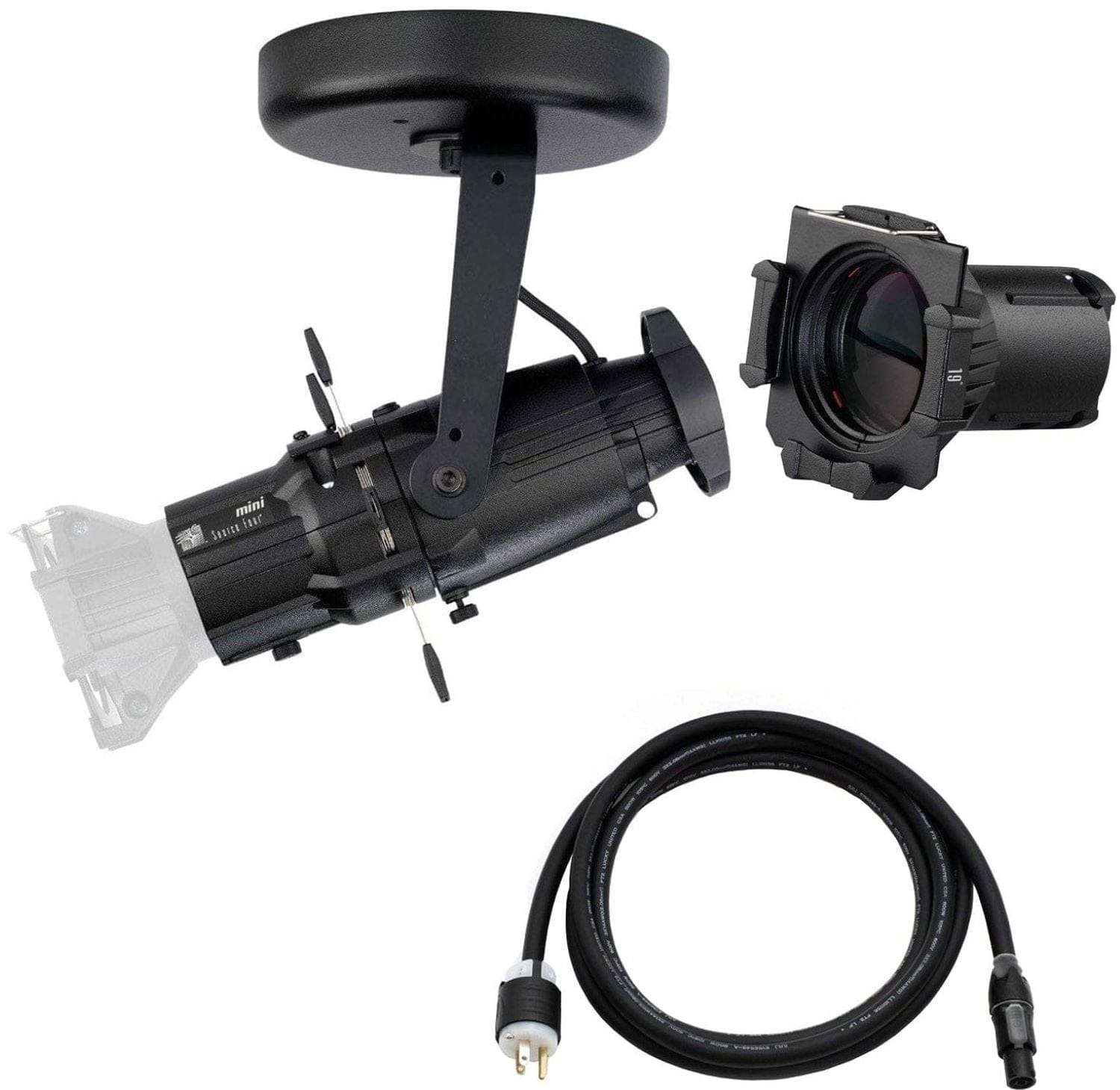 ETC Source Four Mini LED Ellipsoidal 5000 K with 19-Degree Lens Tube ...