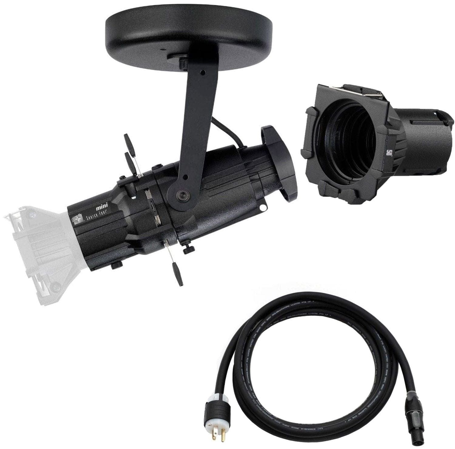 ETC Source Four Mini LED Ellipsoidal 5000 K with 50-Degree Lens Tube ...