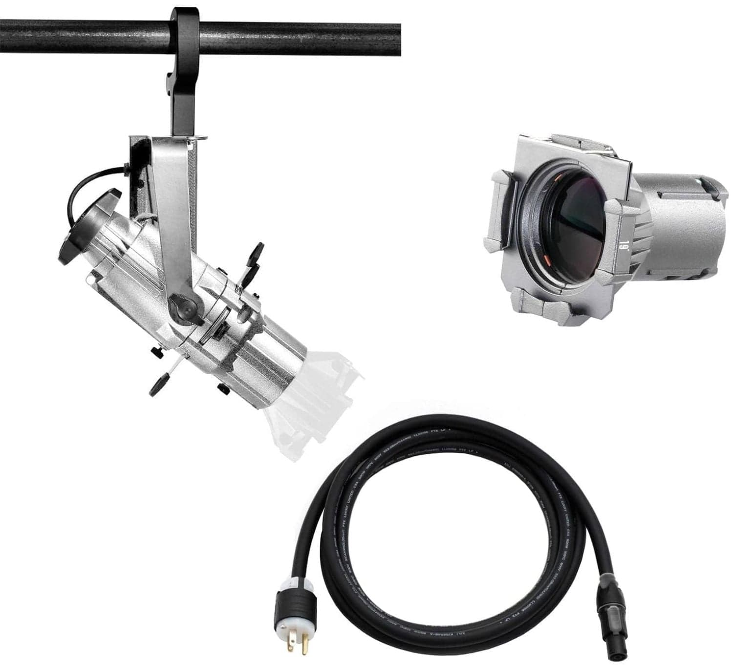 ETC Source Four Mini LED Ellipsoidal 5000 K with 19-Degree Lens Tube ...