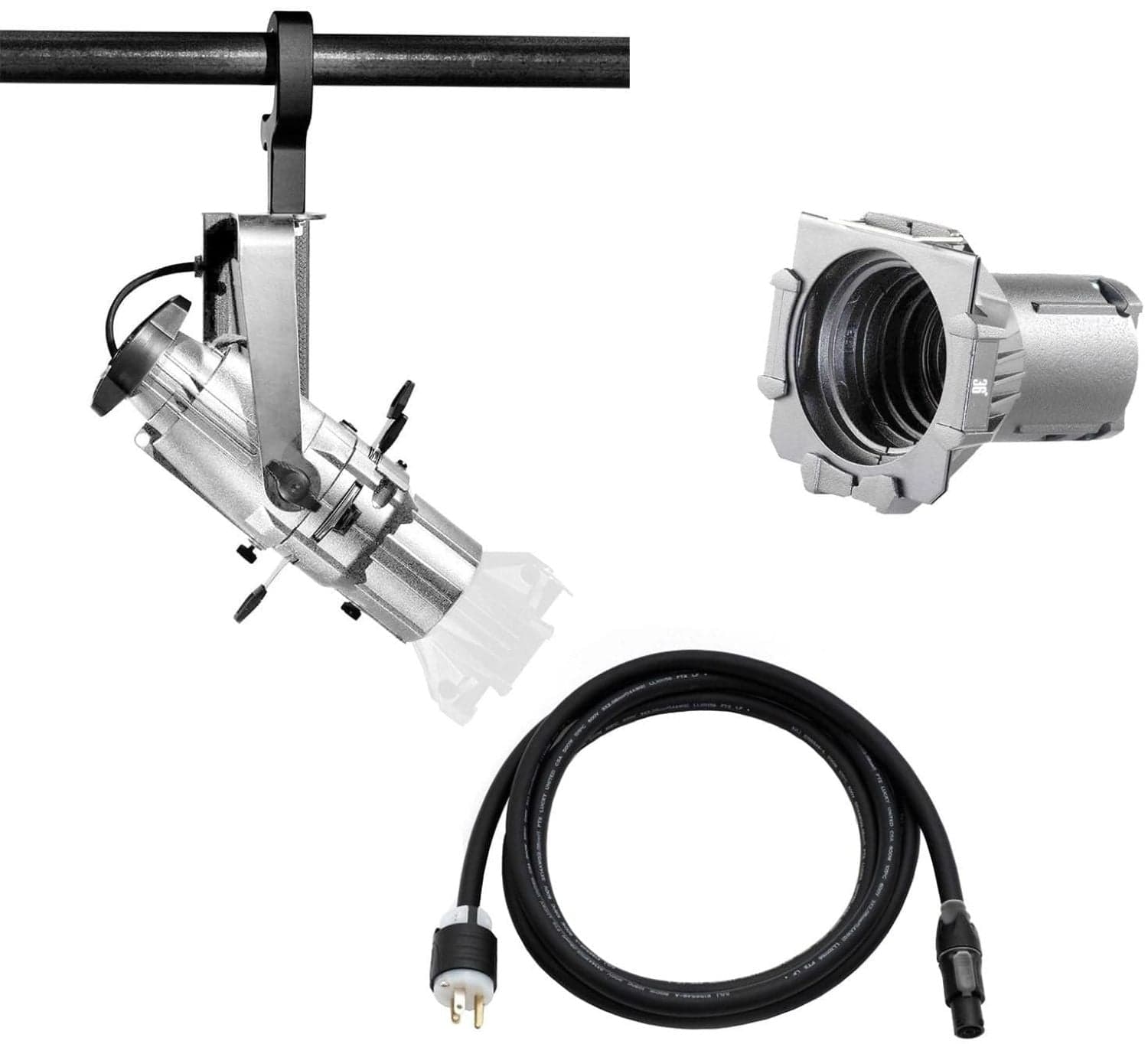 ETC Source Four Mini LED Ellipsoidal 5000 K with 36-Degree Lens Tube ...