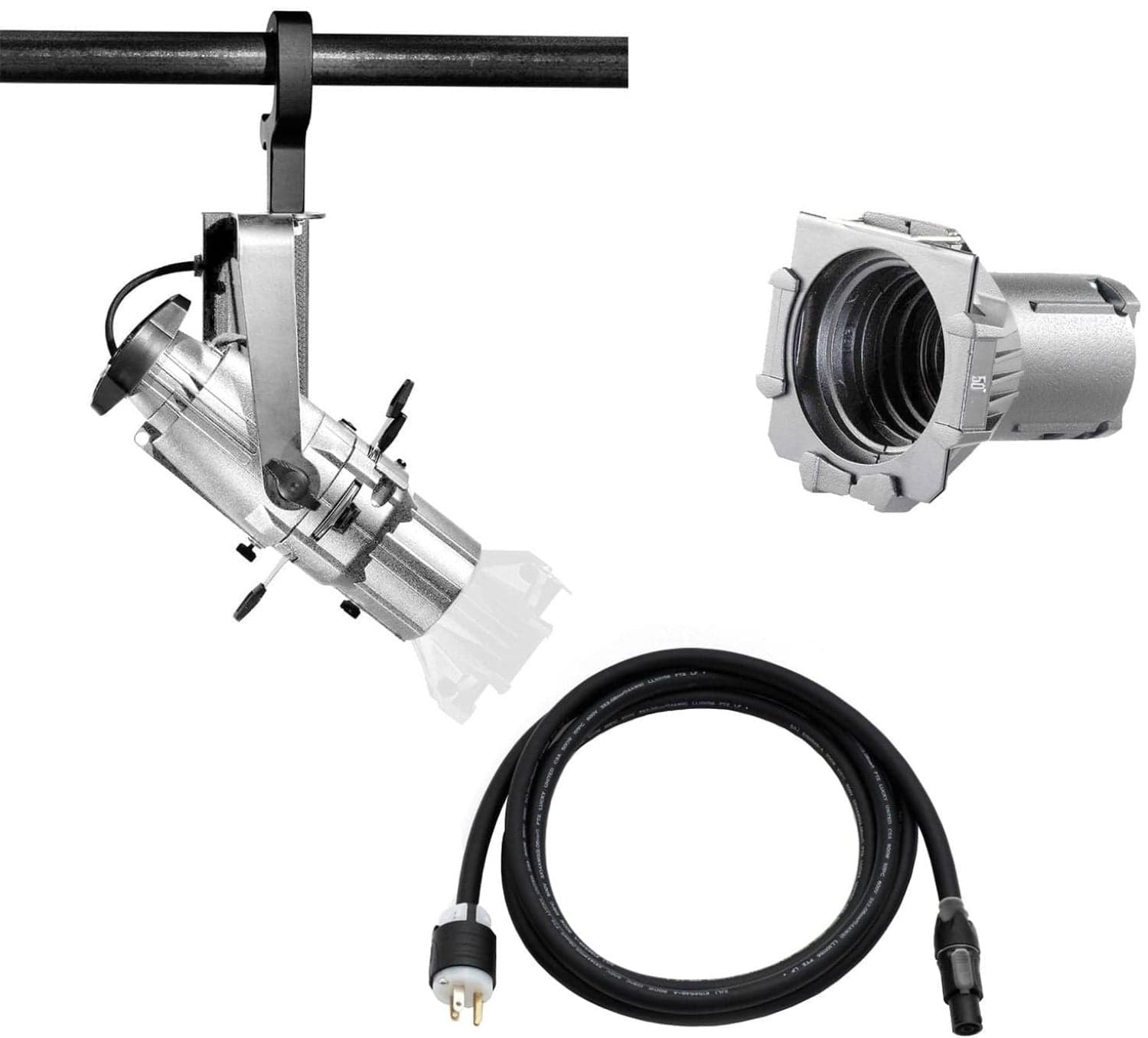 ETC Source Four Mini LED Ellipsoidal 5000 K with 50-Degree Lens Tube ...