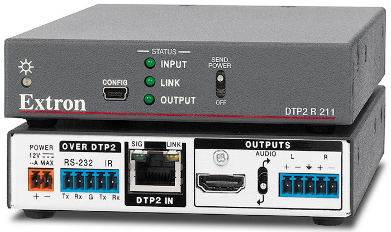 Extron DTP2 R 211 4K/60 HDMI DTP2 Receiver with Audio De-Embedding ...