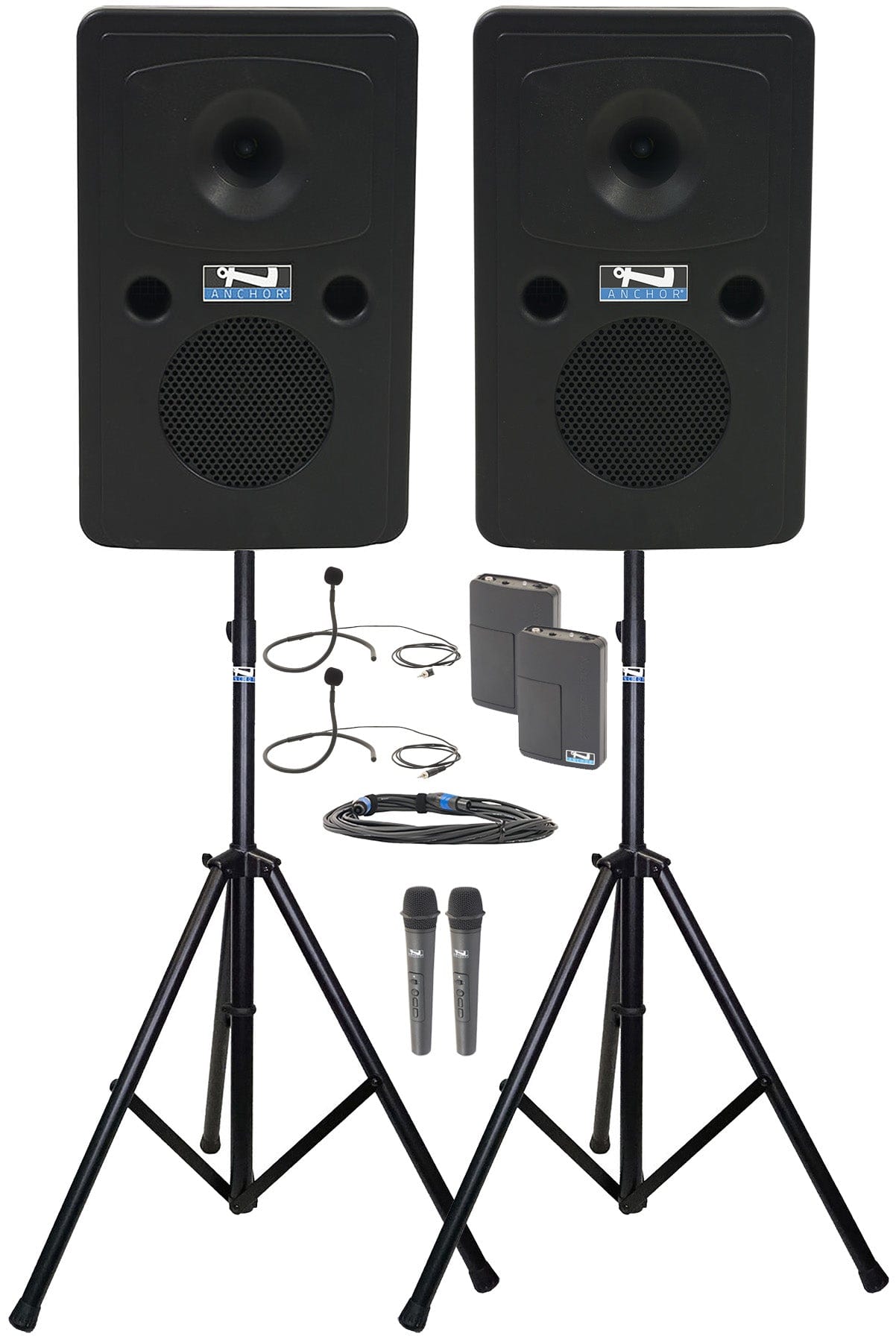 Anchor Audio 645435 Go Getter 2 Pair COMP 4 - 2x Handheld / 2x Collar ...