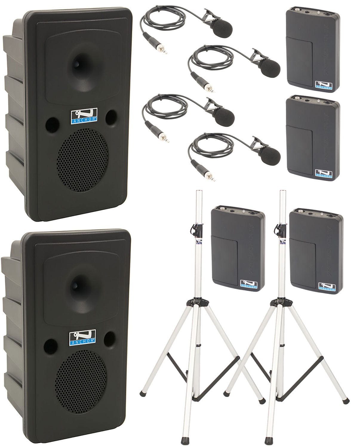 Anchor Audio 665460 Go Getter 2 Pair AIRFLEX XR4 - Anchor-Air / 4x ...