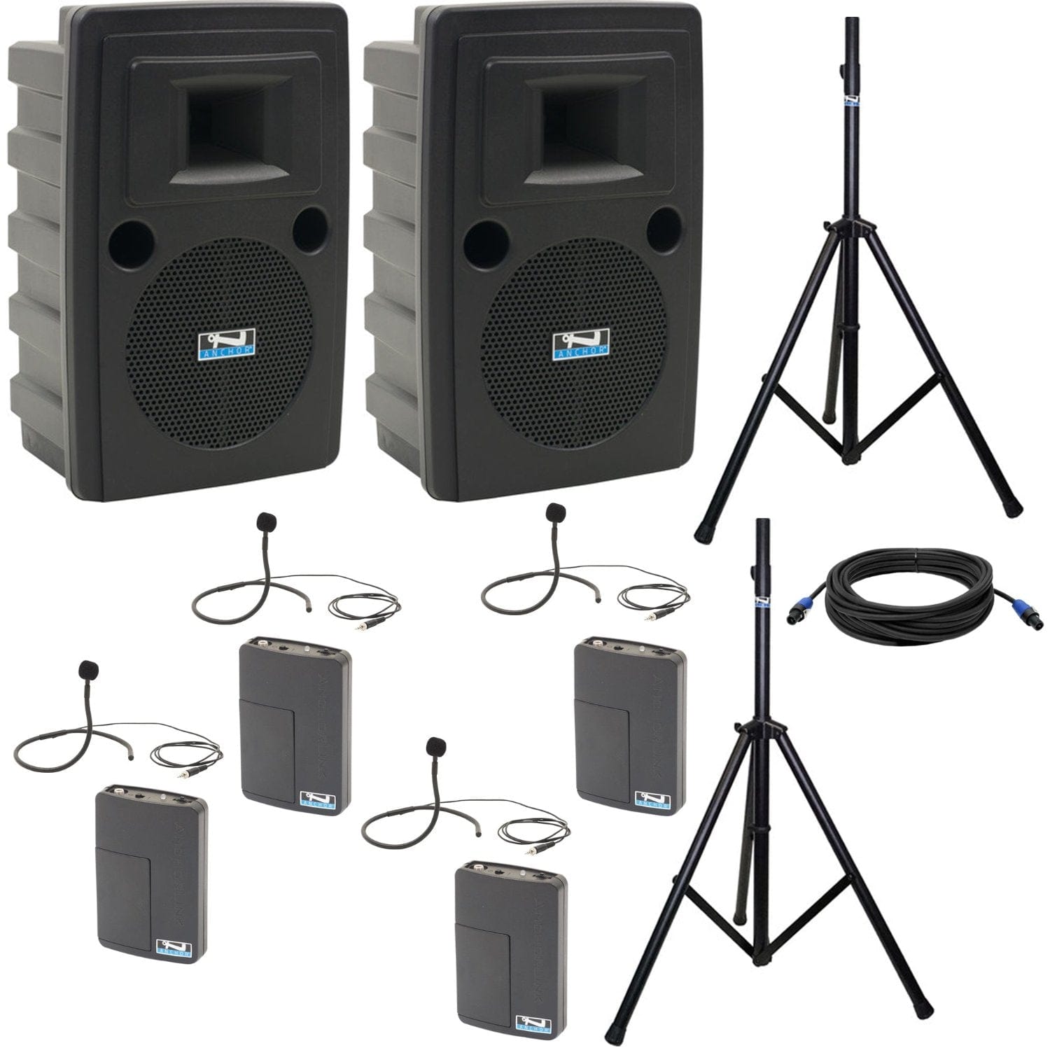 Anchor Audio 745470 Liberty 2 Pair LIB2-COMP 4 - 4x Collar Wireless ...