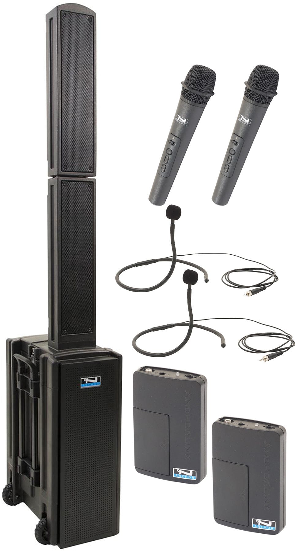 Anchor Audio 812435 Beacon 2 System 4 - 2x Handheld / 2x Collar ...