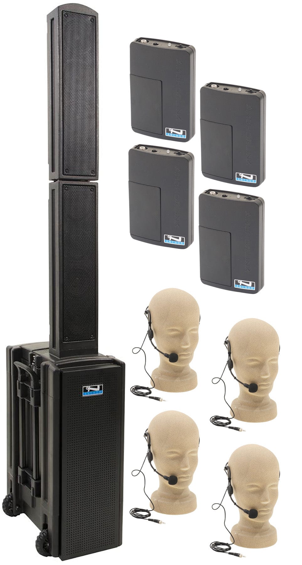 Anchor Audio 812450 Beacon 2 System 4 - 4x Headband Wireless ...