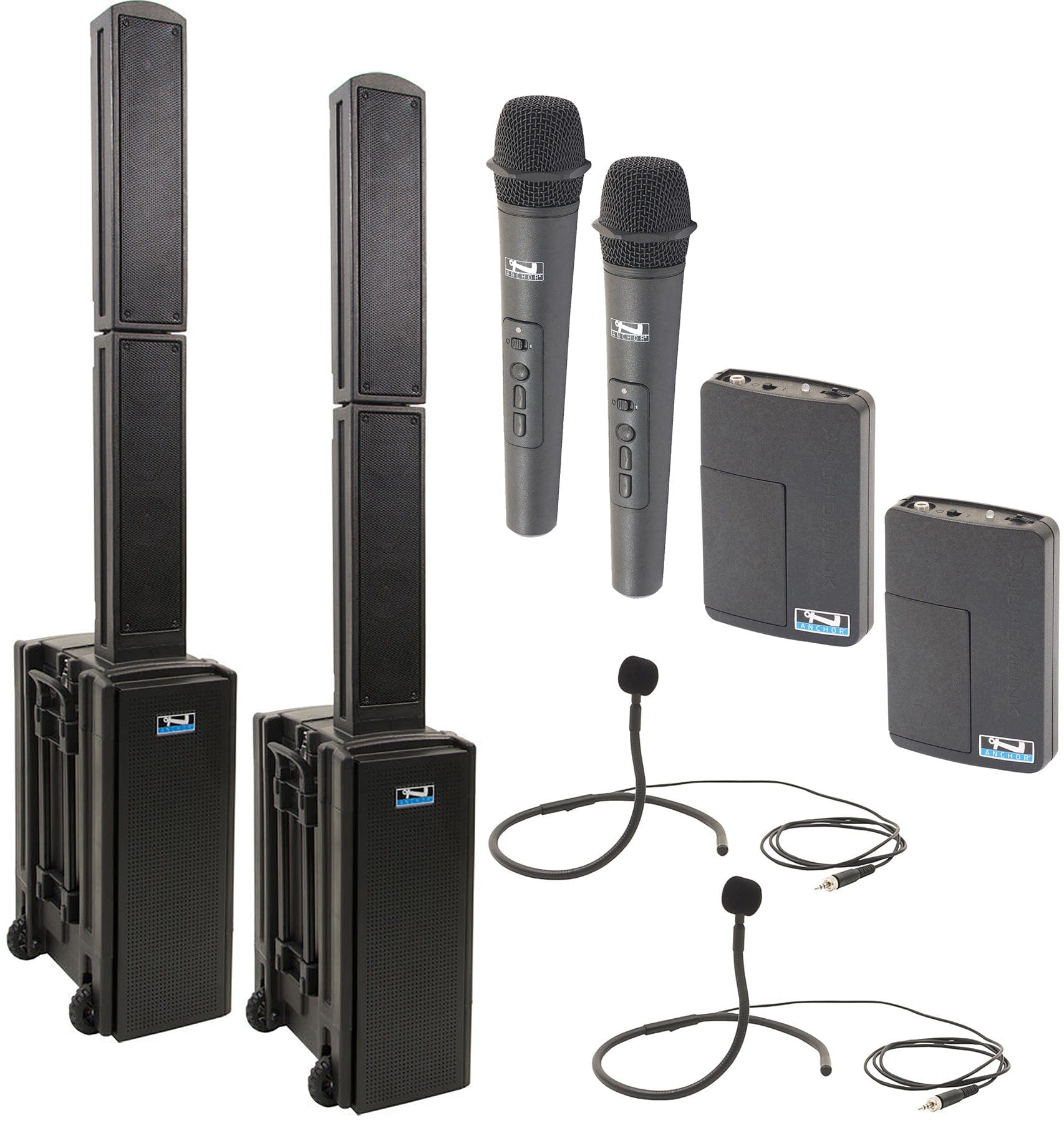 Anchor Audio 860435 Beacon 2 Pair AIR XR4 - Anchor Air / 2 Handheld / 2 ...