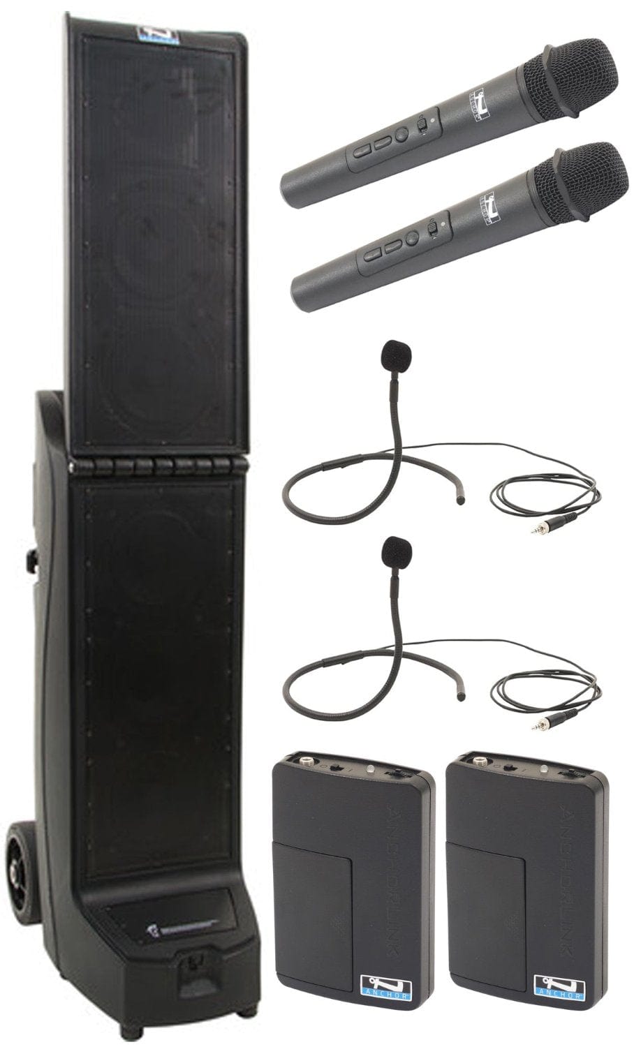 Anchor Audio 912435 Bigfoot 2 System 4 - 2x Handheld / 2x Collar ...