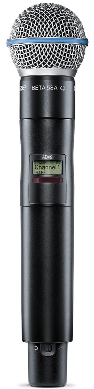 Shure Axient ADX2/B58 Handheld Wireless Microphone Transmitter - X55 ...