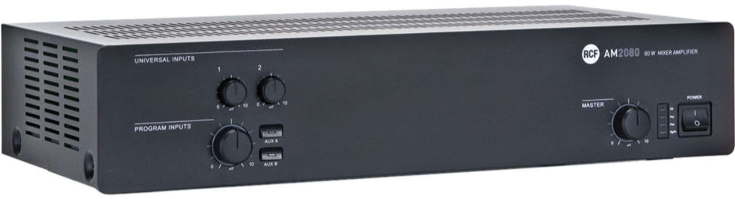 RCF AM 2080 2 Input Digital Mixer/ Amplifier - 80 Watt RMS – Solotech