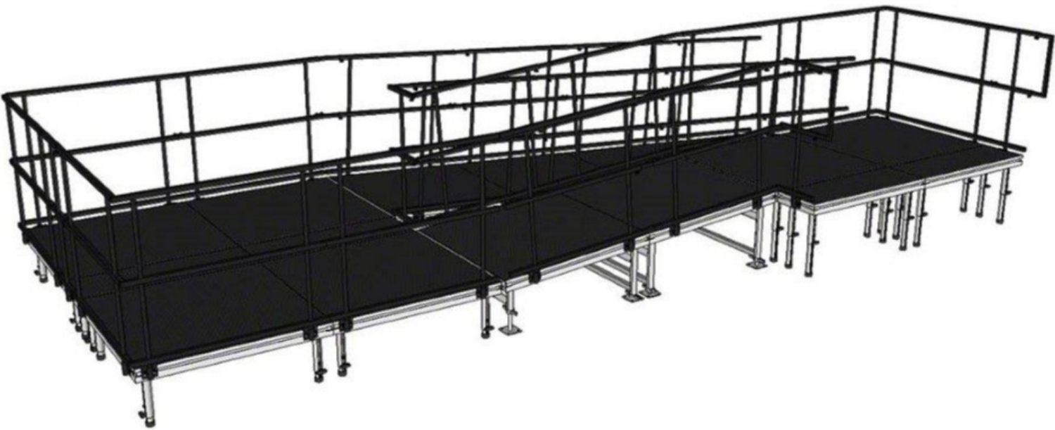 IntelliStage ATR24SBWI All Terrain Switchback Wheelchair Ramp and ...
