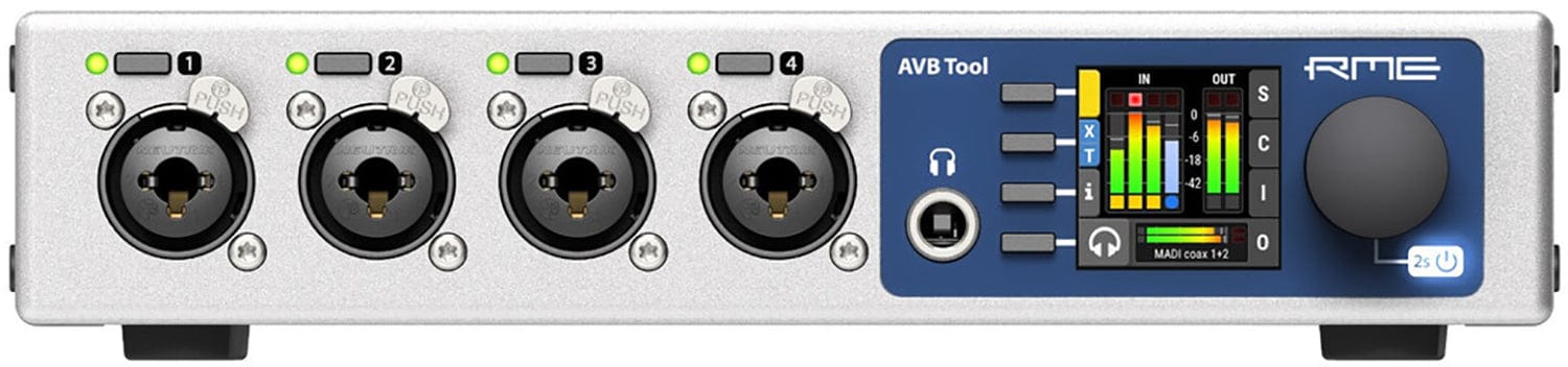 RME AVB-TOOL MADI to AVB Converter with 4 Mic/Line/Instrument Inputs