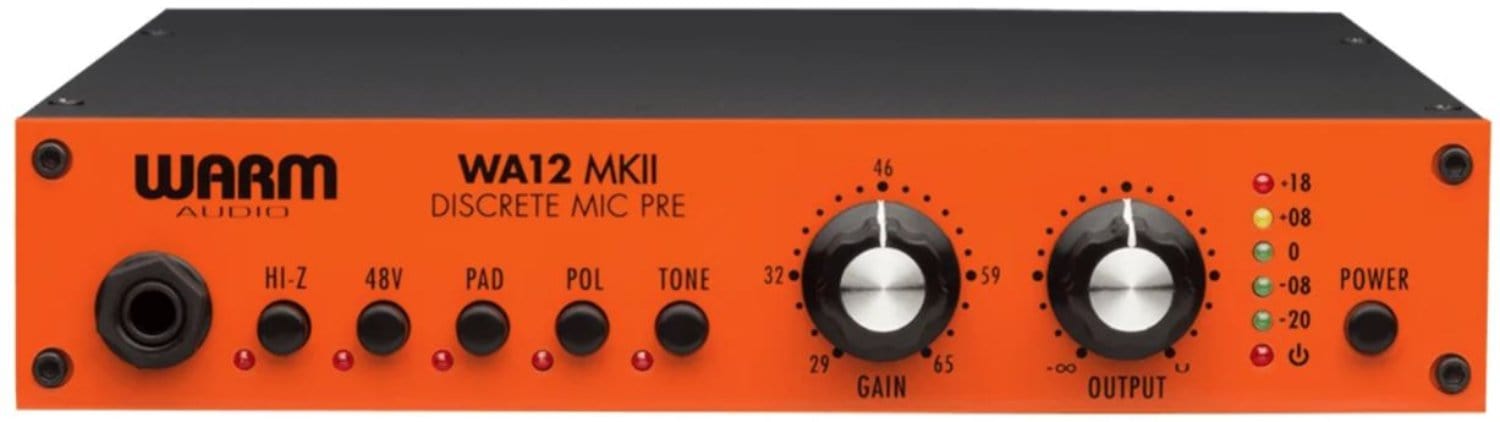 Warm Audio WA12-MKII-ORANGE Single Channel Preamplifier - Orange