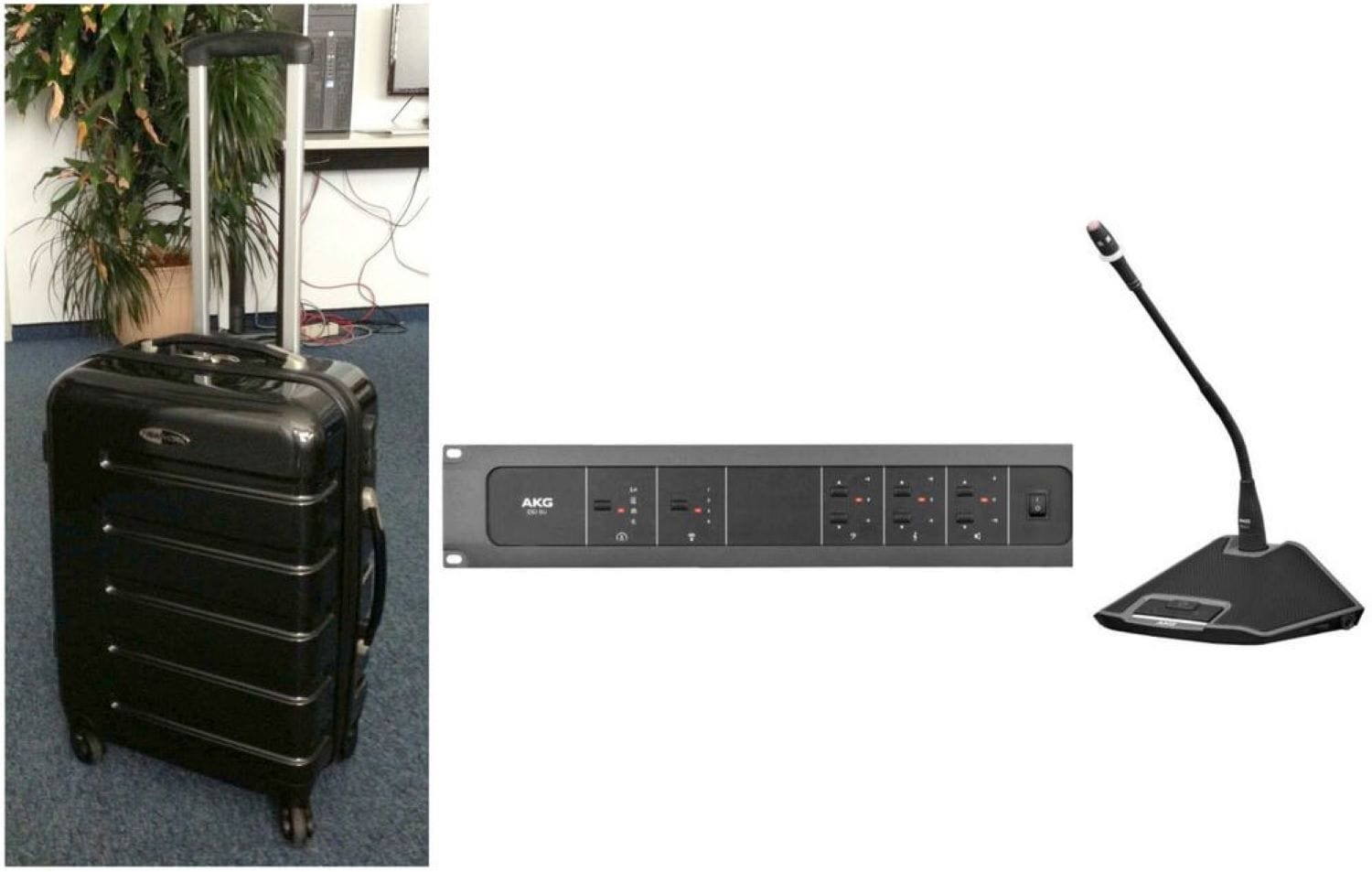 AKG CS3 TROLLEY Demo Trolley with CS3 BU / CS3 DU 30 / CS3 CU 30 ...