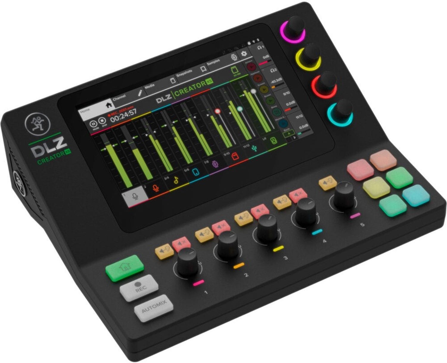 Mackie DLZ Creator XS Compact Adaptive Digital Mixer for Podcasting and ...