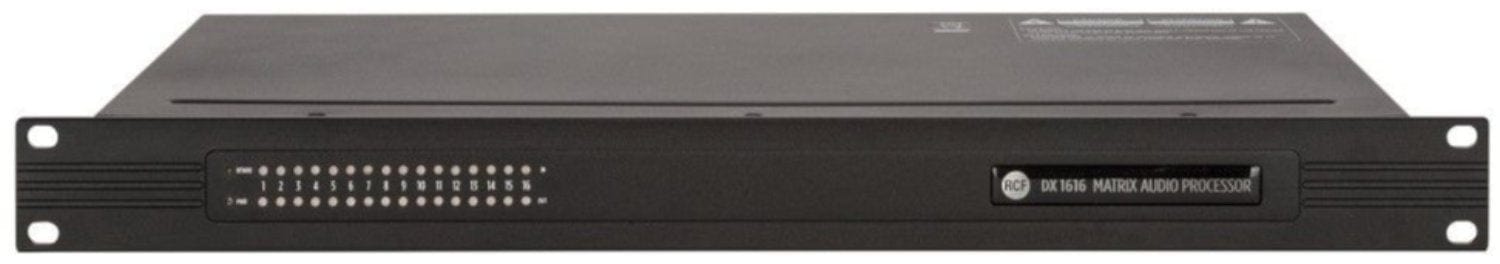 RCF DX 1616 Matrix Audio Processor - 16x16 I/O - Dante Enabled