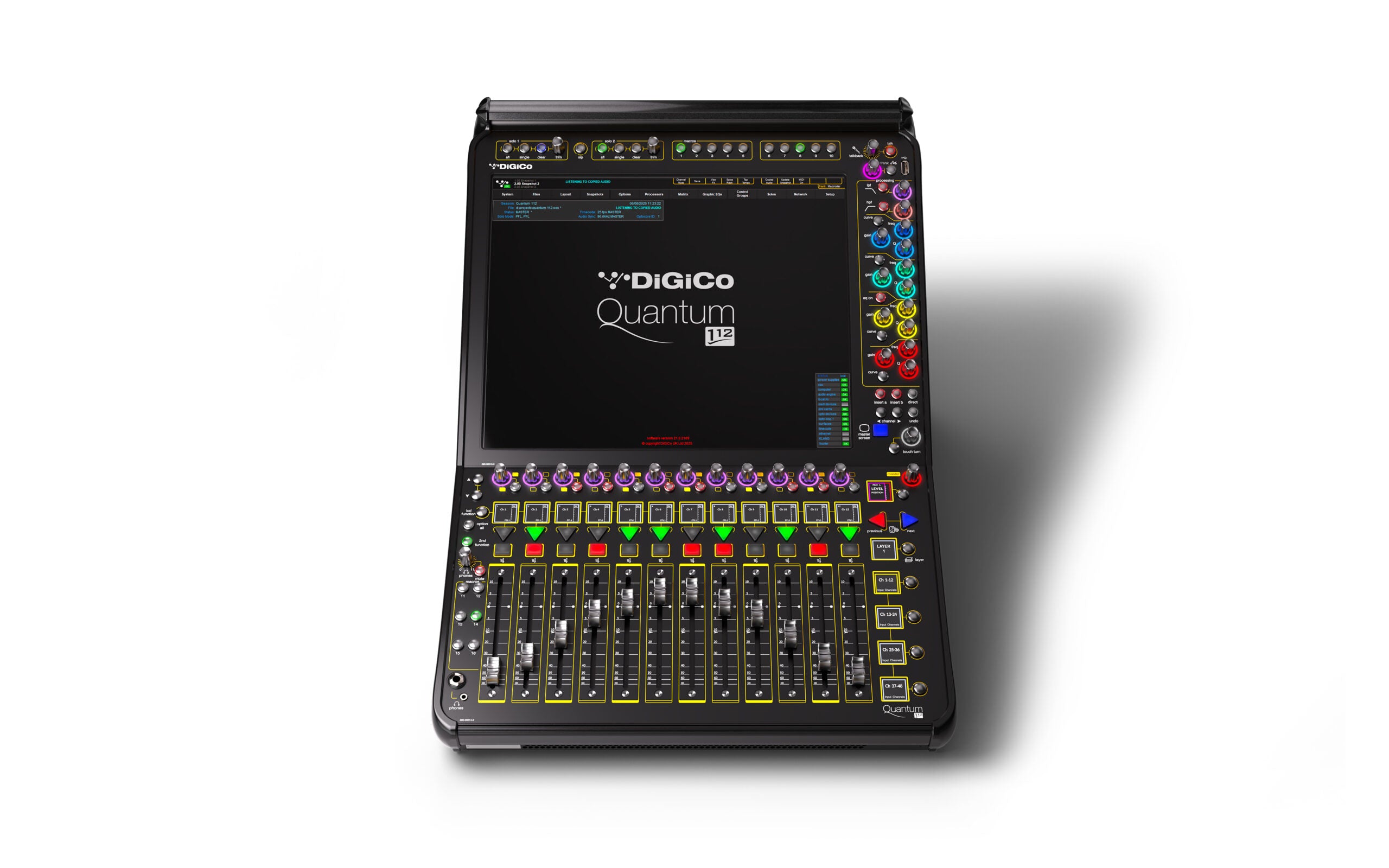 DiGiCo Quantum 112 Digital Mixing Console – Solotech