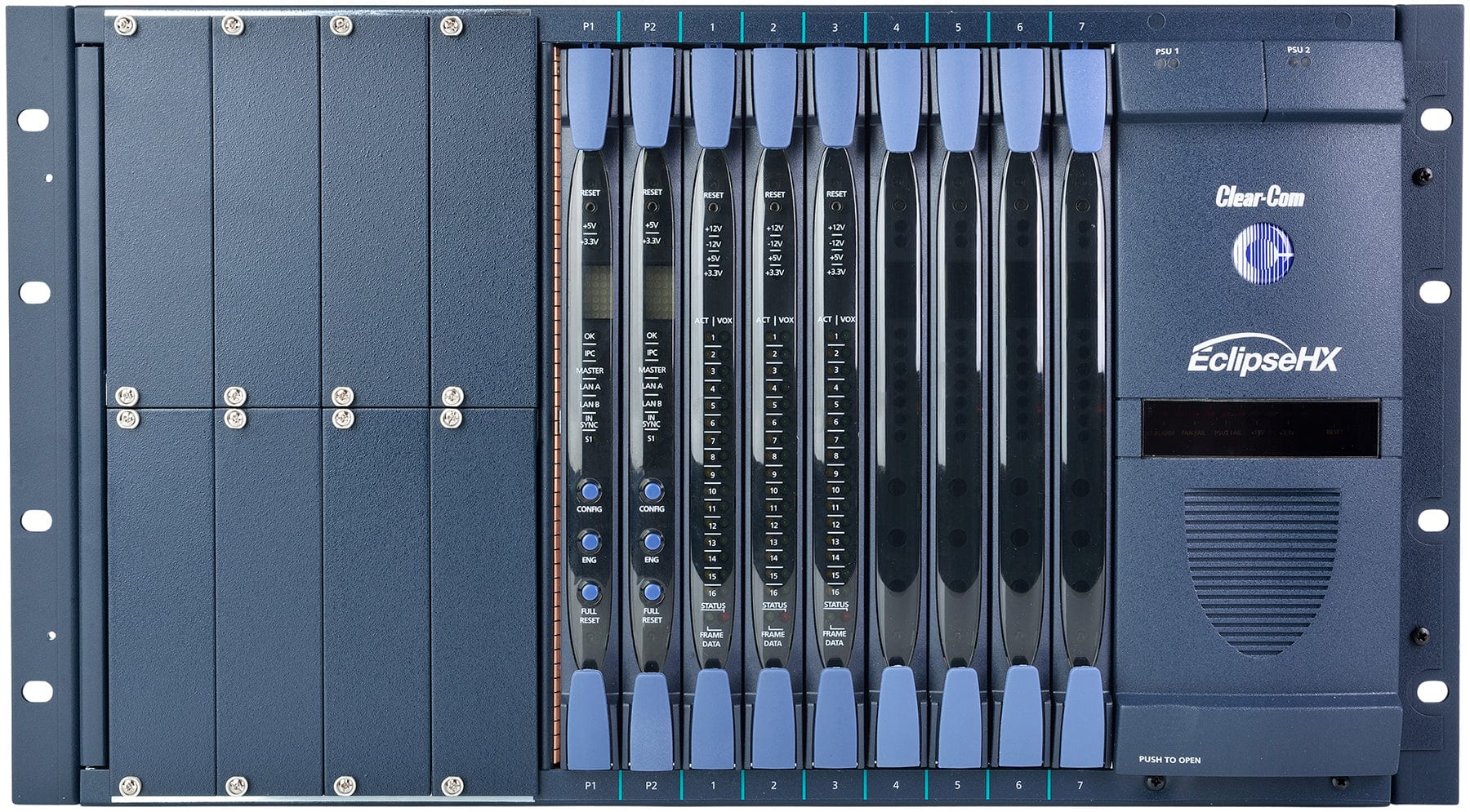 Clear-Com Eclipse HX-OMEGA 16P Frame with 15 Card Slots