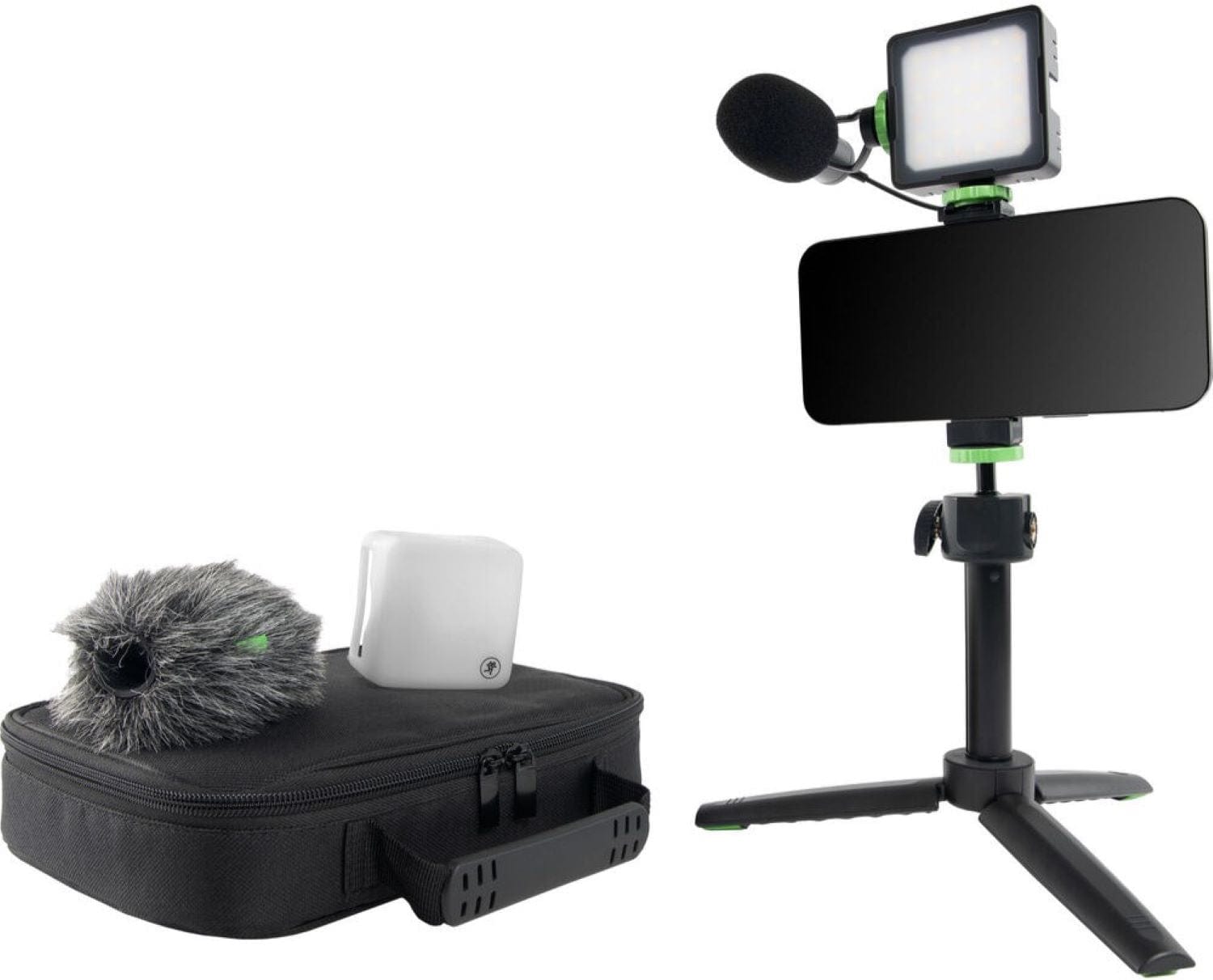 Mackie EM-93MK Phone/Camera Microphone and LED Light Kit – Solotech