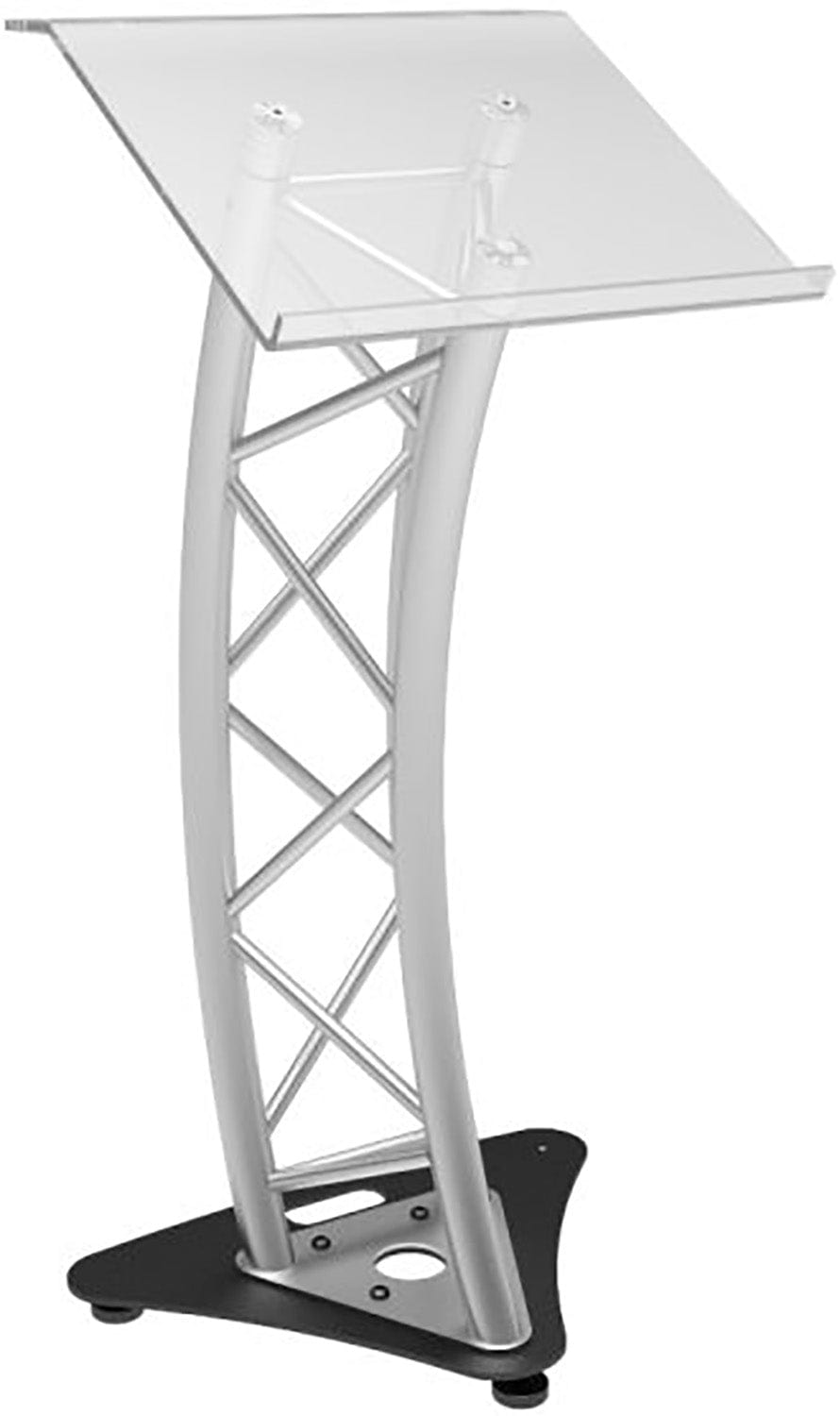 Global Truss GT-LECTERN-PRO Lectern with Angled Plexi Top/Truss Segment
