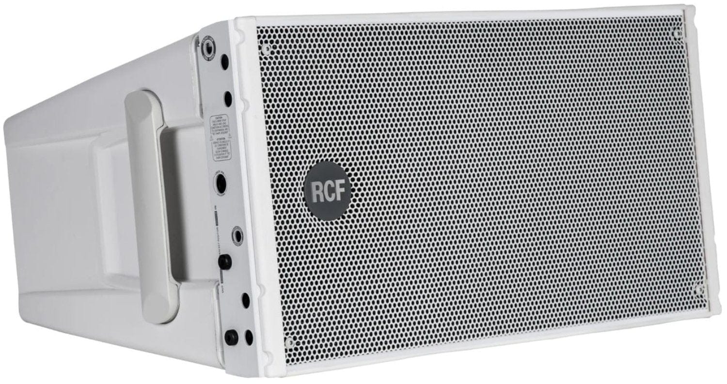 RCF HDL10-A-W Active 2-Way Dual 8-Inch Line Array Speaker - White