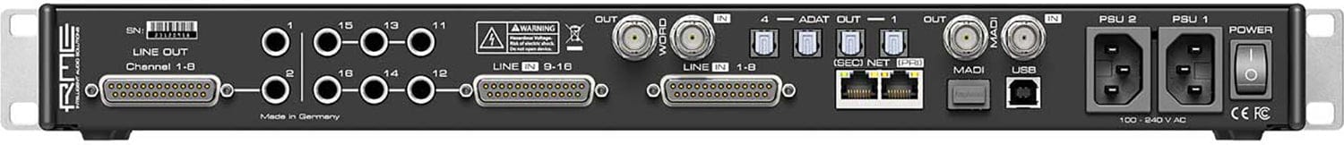 RME M-1610-PRO 16 Input / 8 Output High-End MADI/AVB/ADAT to Analog ...