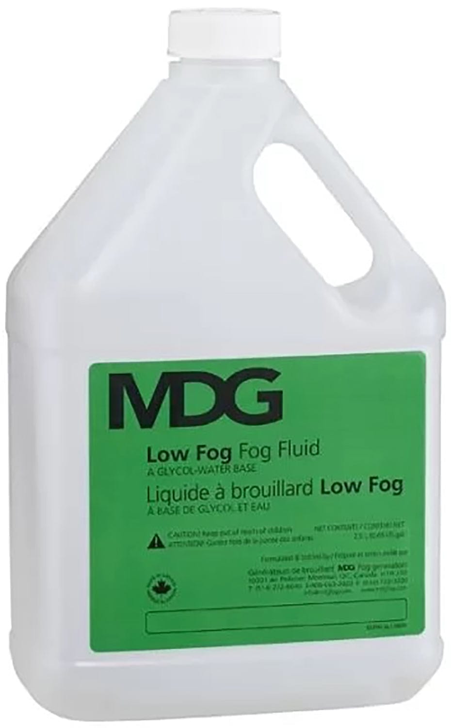 MDG 2.5 Litre Bottle of Low Fog Fluid - Green label