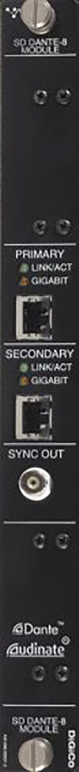 DiGiCo SD Series Digital Console DANTE I/O Card - 8 Inputs and 8 Outputs