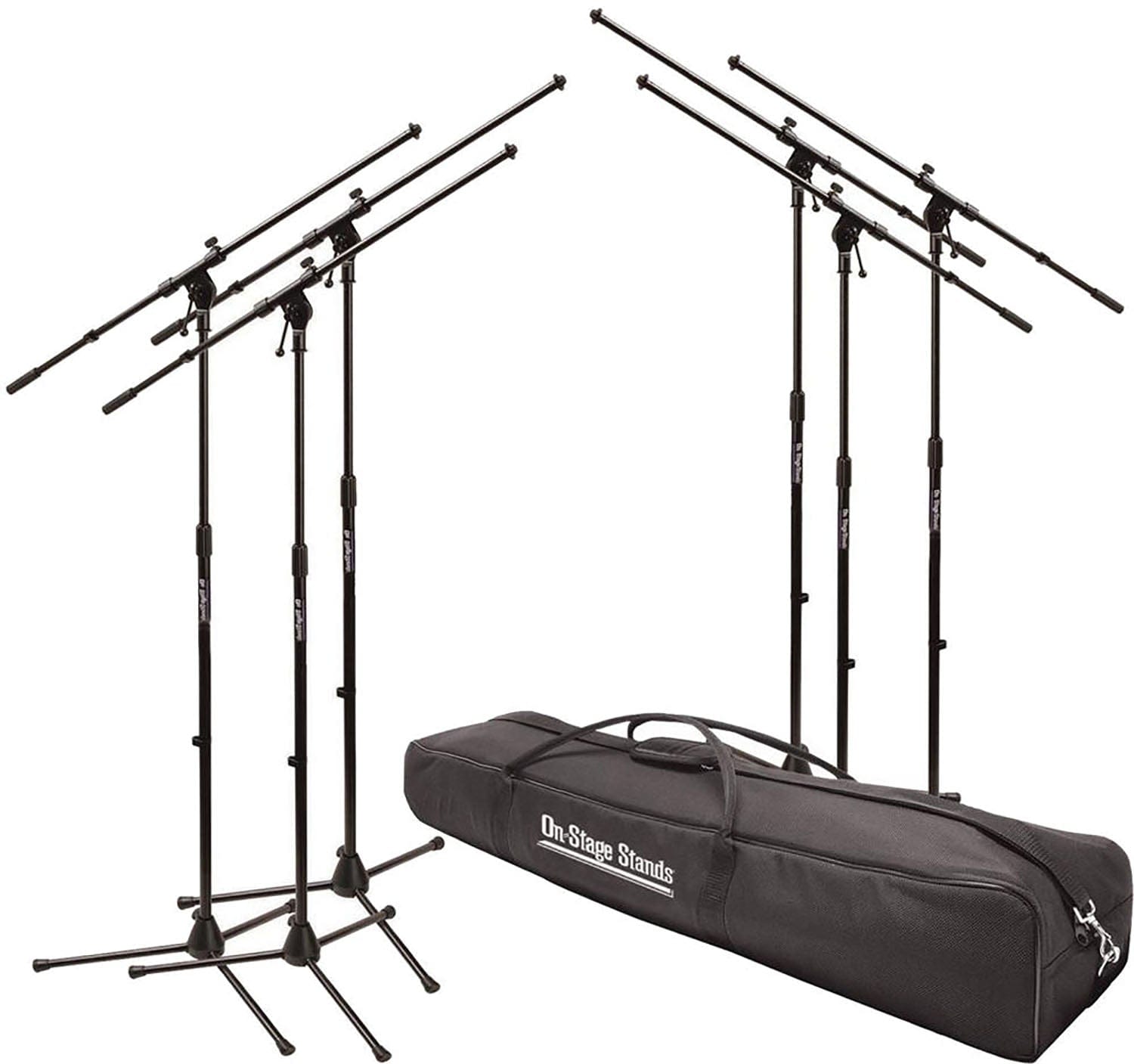On-Stage MSP7706 Six Euro Boom Microphone Stands with Bag – Solotech