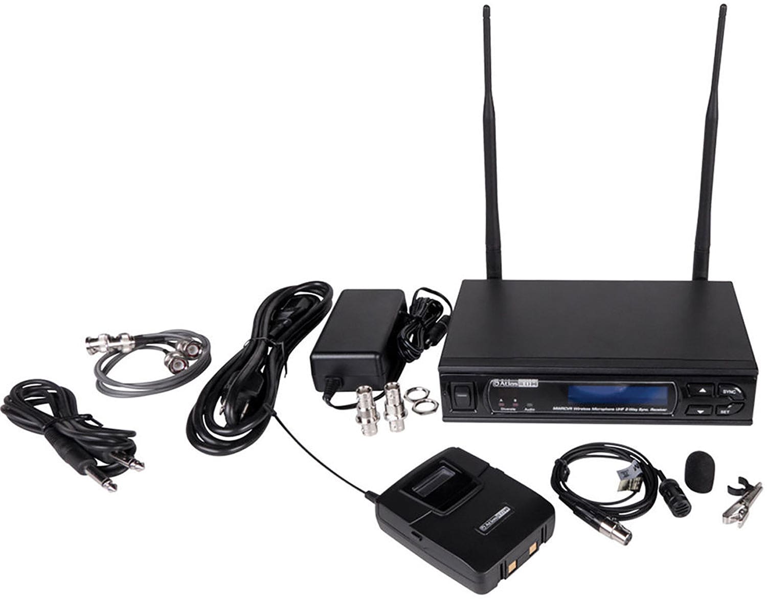 AtlasIED MW100BP-LM Wireless Microphone Kit with Lavalier Microphone ...