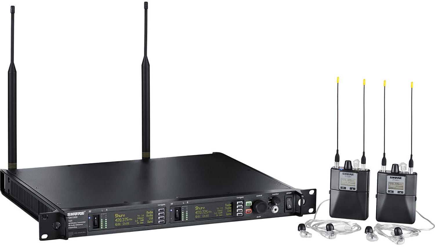 Shure P10TR+425CL-G10 PSM1000 Monitor System - Dual Transmitter/2x ...