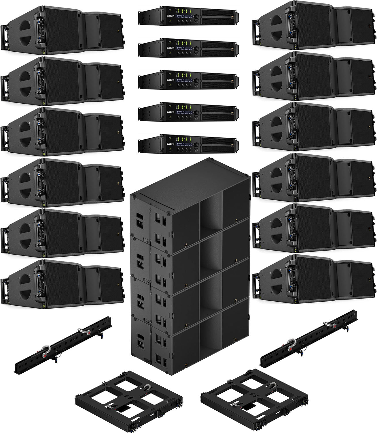 L-Acoustics PA-PACK-1647 Speaker System: KARAII Line Array (x12), KS28