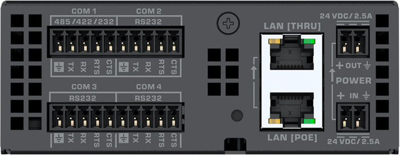 Q-Sys QIO-S4 Surface Mountable Control Expansion Peripheral - 1U with 4 ...