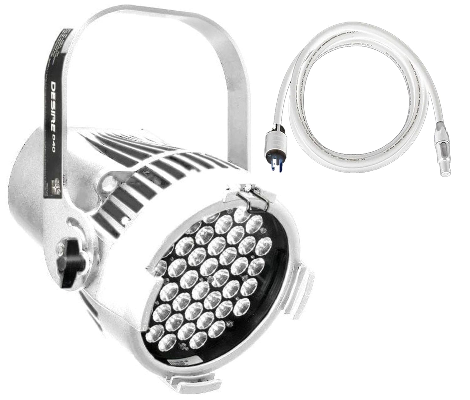 ETC Desire D40 Studio HD LED Par with Edison Plug - White – Solotech