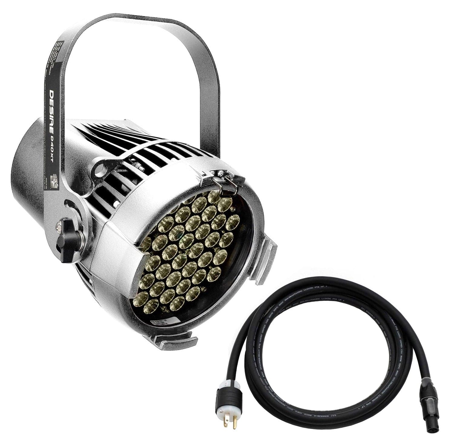 ETC Selador Desire D40XT Studio HD LED Par with Edison Plug - Silver