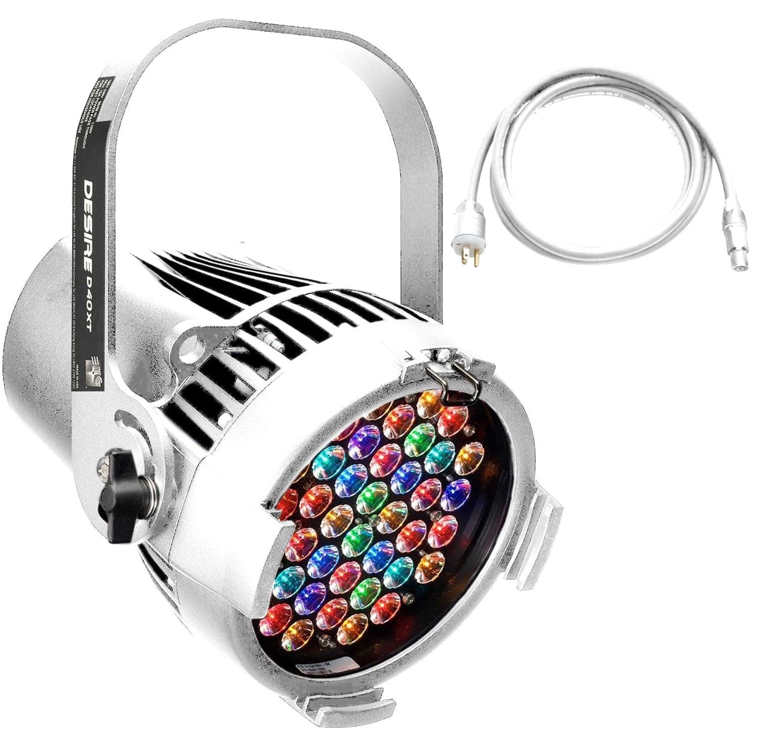 ETC Desire D40XT Lustr+ LED Par with Edison Plug - White | Solotech