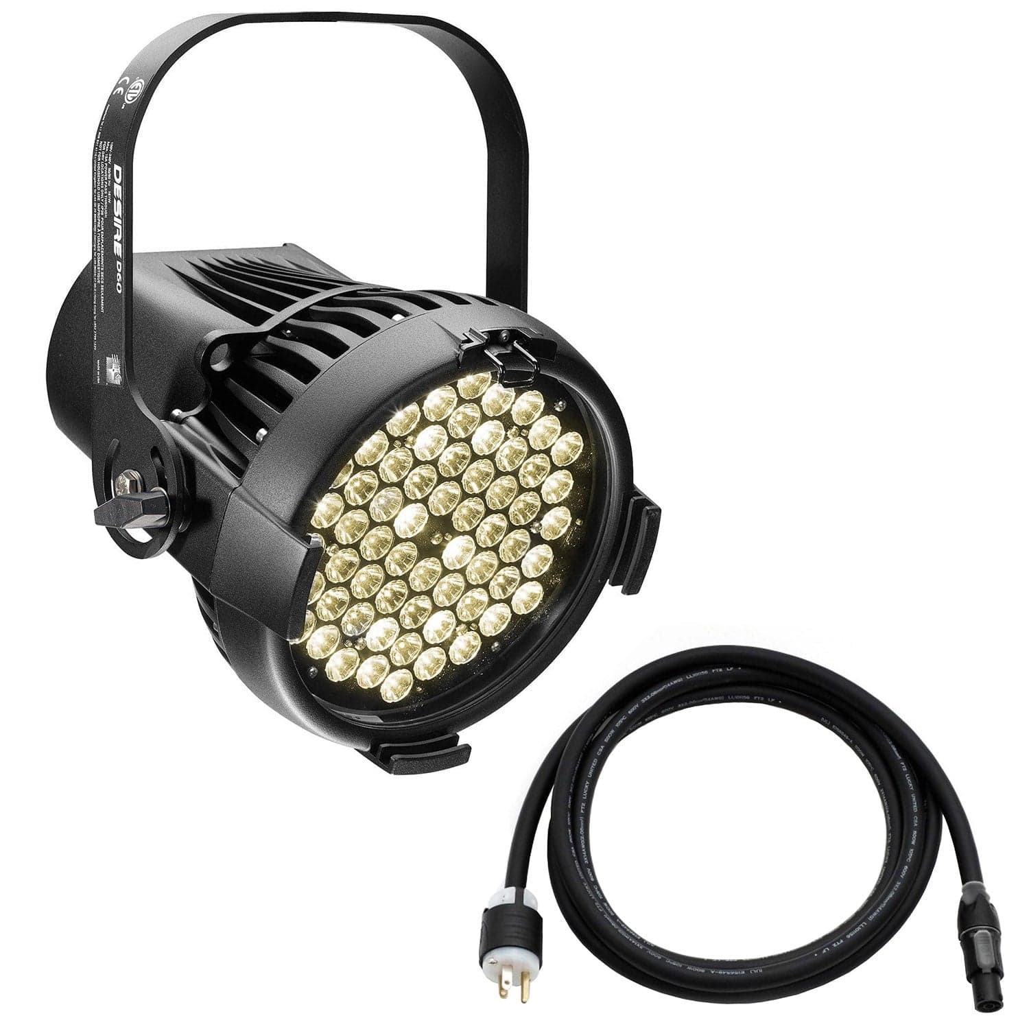 ETC Selador Desire D60 Studio Tungsten LED Par with Edison Plug - Black