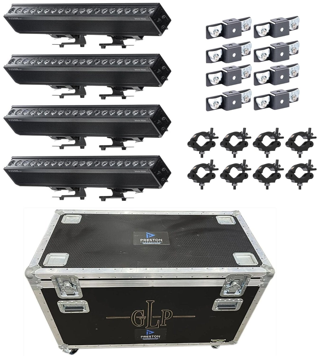 GLP 4x Fusion FS20 Set with 8x 4930009 Omega Bracket/8x 5035-B Half ...