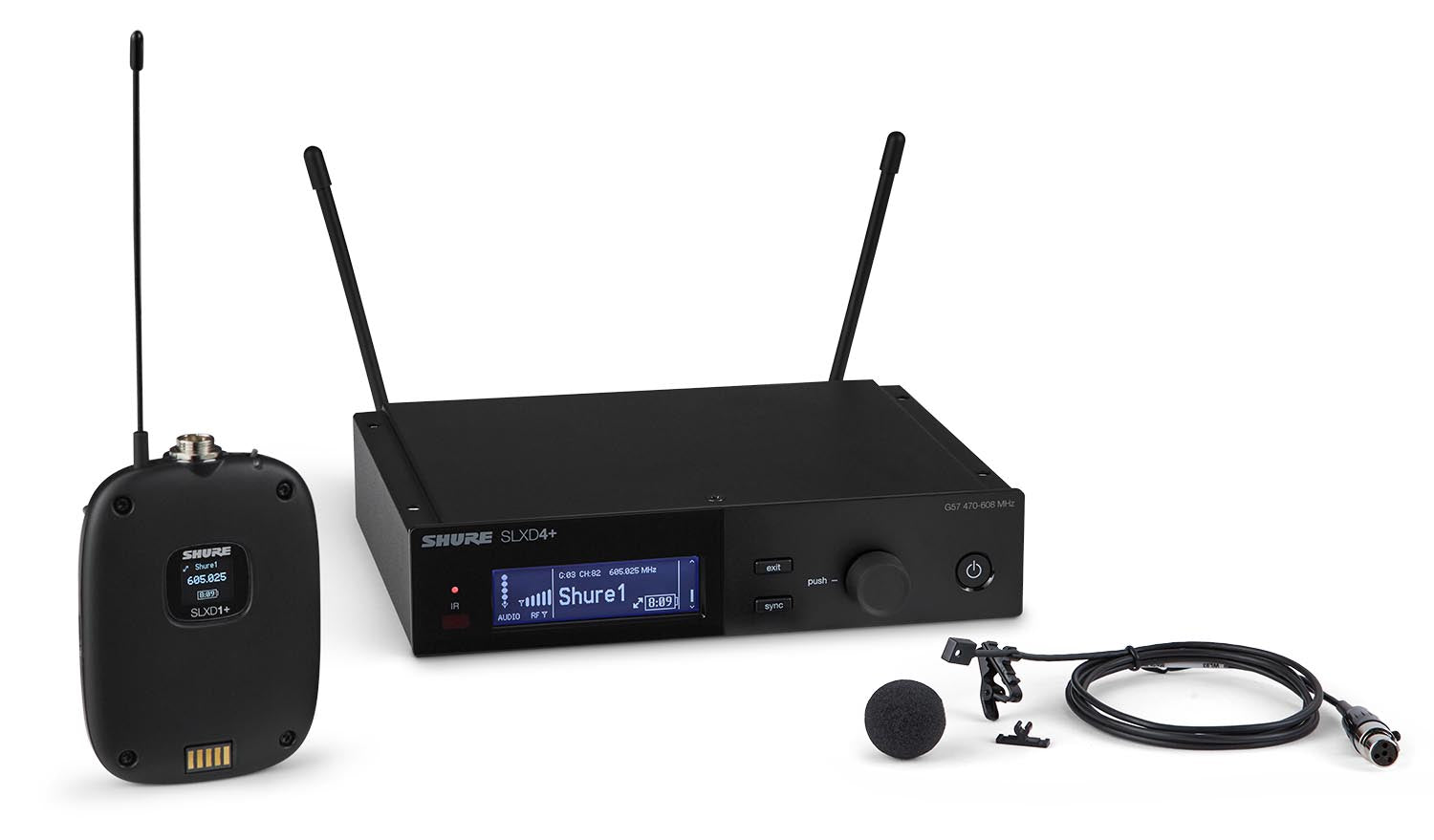 Shure SLXD14+-G57 Digital Wireless Bodypack System – Solotech